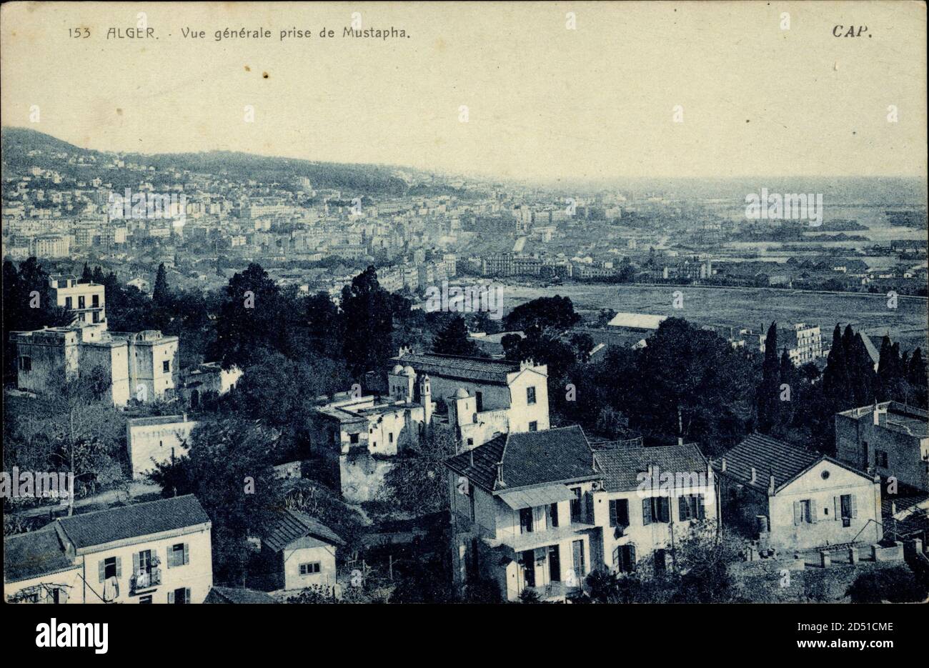 Alger Algerien, Vue générale prise de Mustapha, Panorama | usage worldwide Stock Photo - Alamy