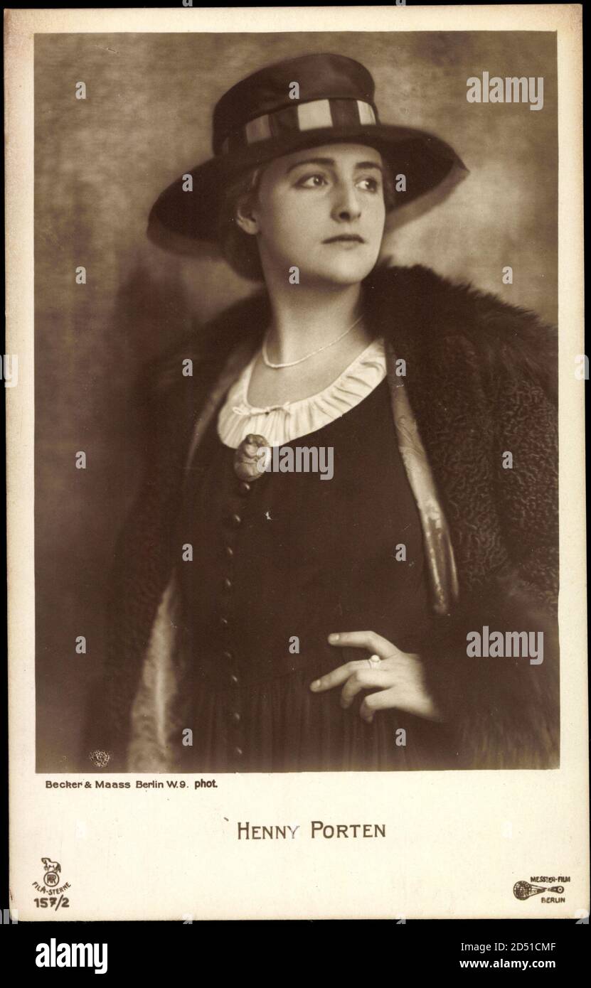 Schauspielerin Henny Porten, RPH Film 157 2 | usage worldwide Stock Photo - Alamy