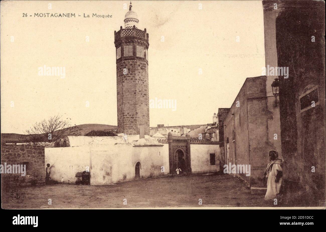 Mostaganem Algerien, La Mosquee, Partie vor dem Eingang der Moschee ...