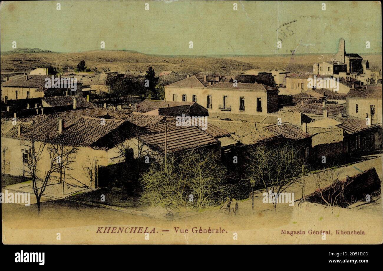 Khenchela Algerien, Vue generale de la Ville, Gesamtansicht | usage ...