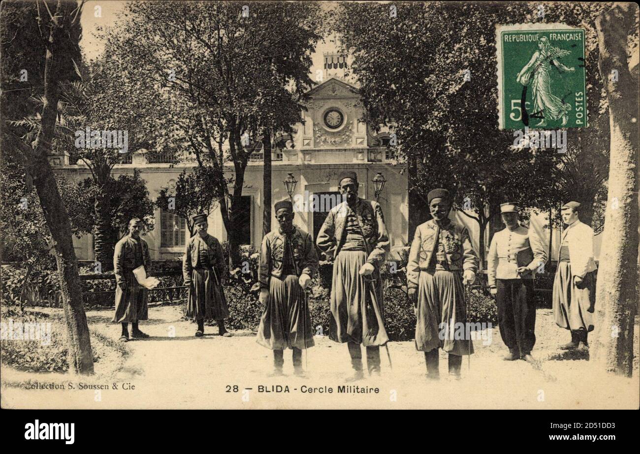 Blida Algerien, vue générale du Cercle Militaire | usage worldwide ...