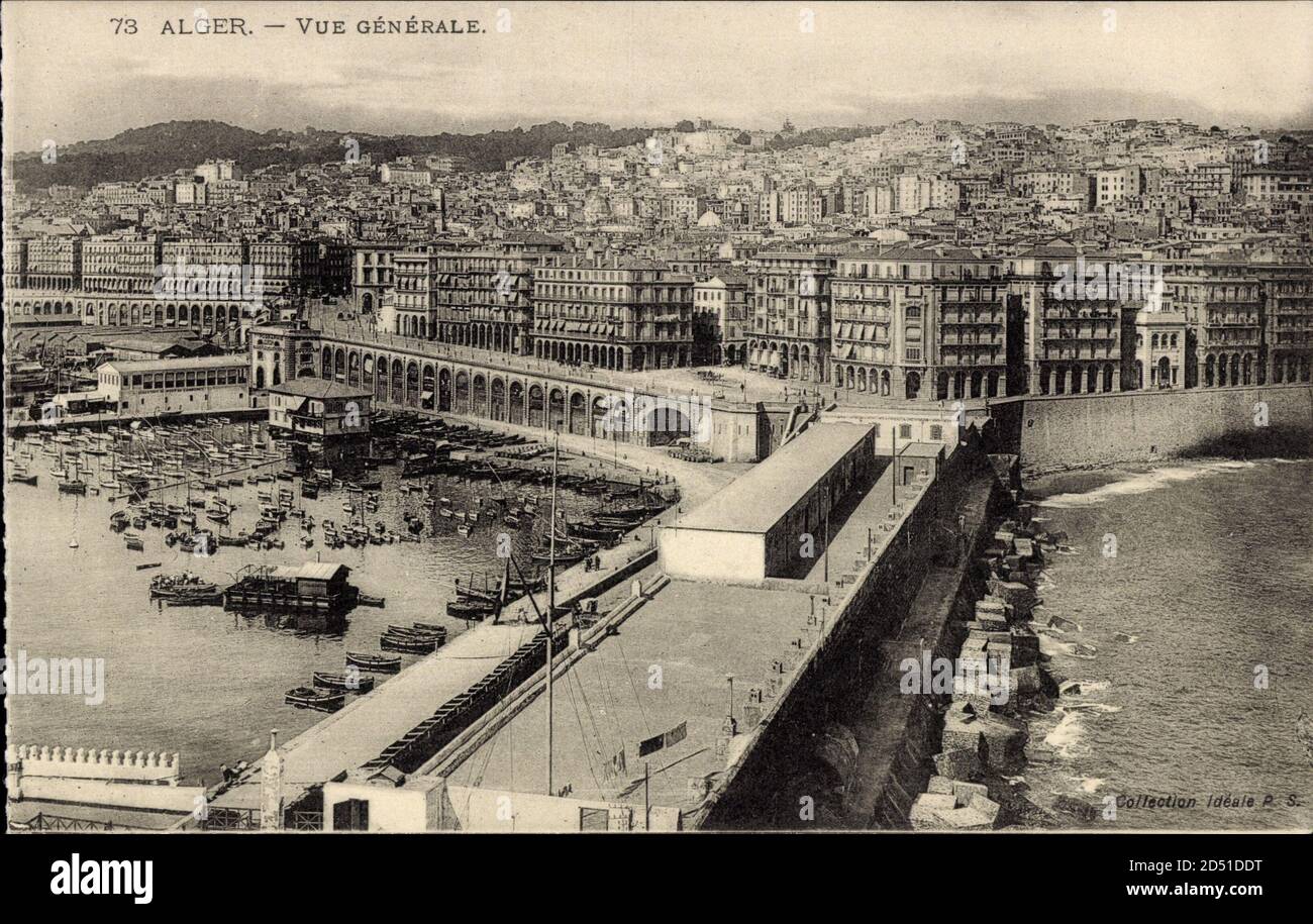 Alger Algerien, Vue generale, Hafenansicht, Boote | usage worldwide Stock Photo - Alamy