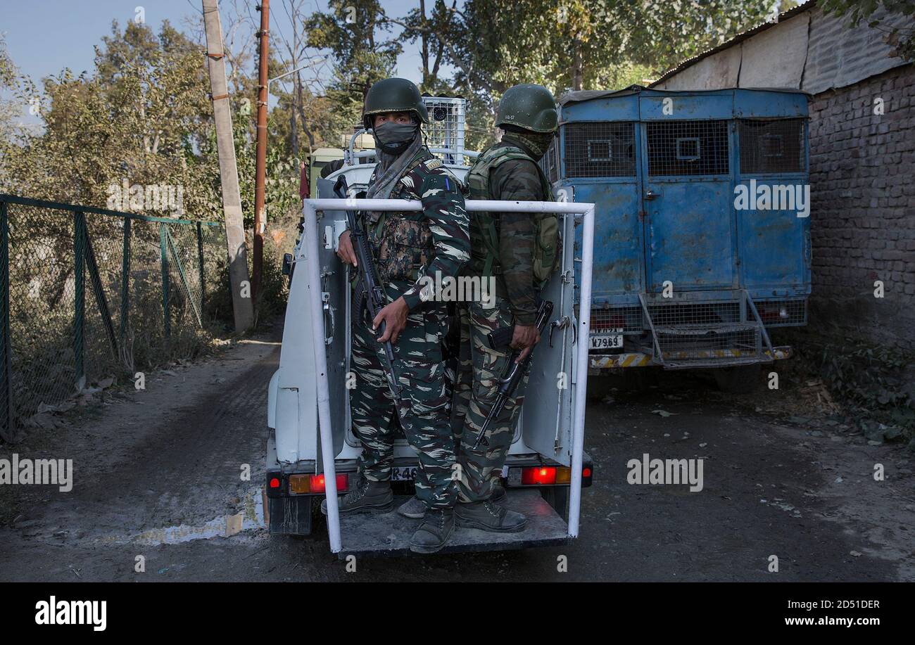 Indian paramilitary vehicle hi-res stock photography and images - Alamy