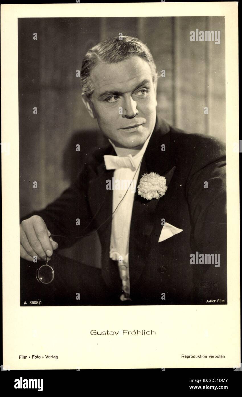 Schauspieler Gustav Fröhlich, Adler Film A 3608 1 | usage worldwide ...
