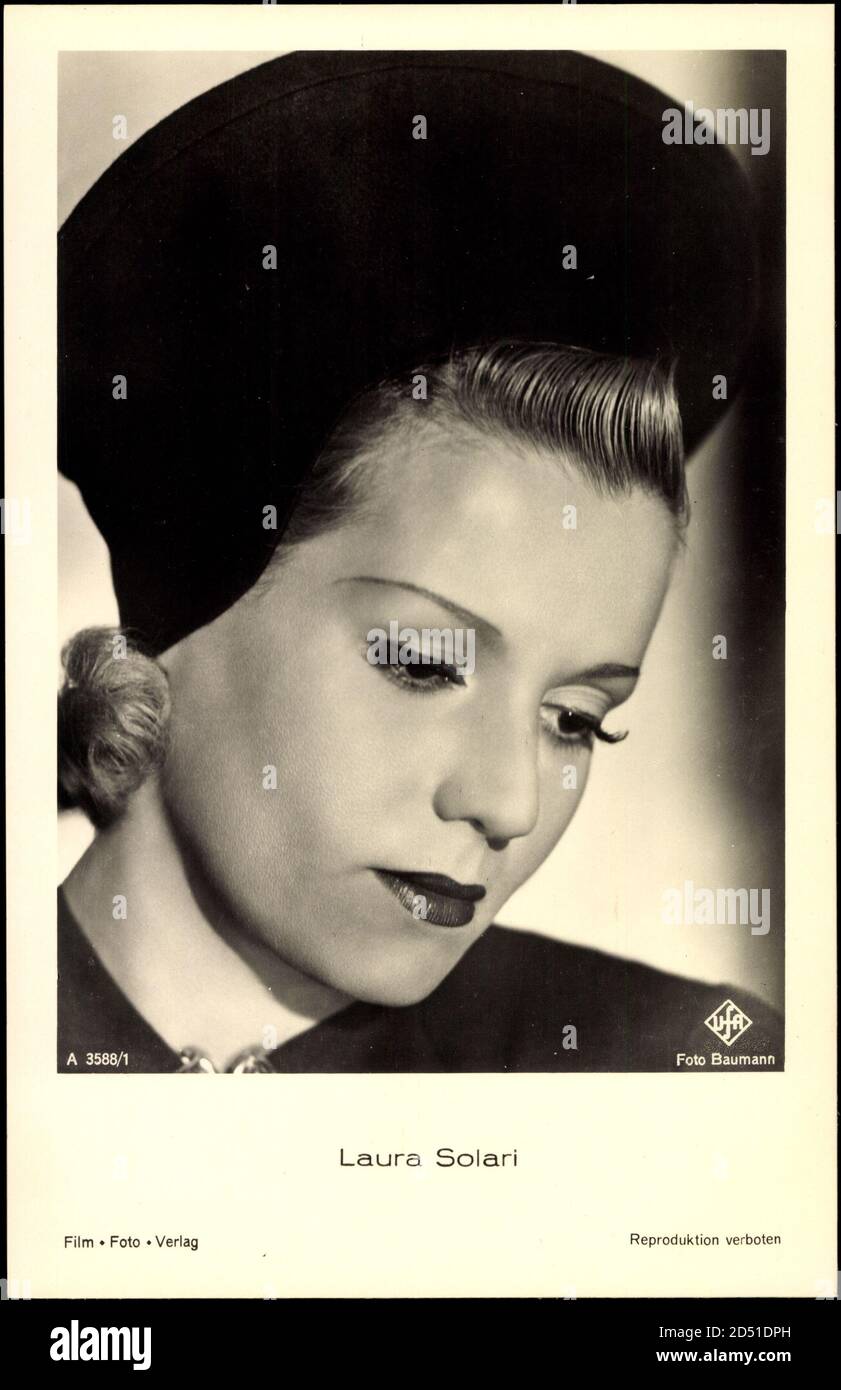 Schauspielerin Laura Solari, UFA Film A 3588 1 | usage worldwide Stock ...