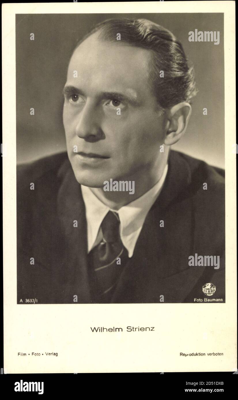 Schauspieler Wilhelm Strienz, Terra Film A 3637 1 | usage worldwide ...