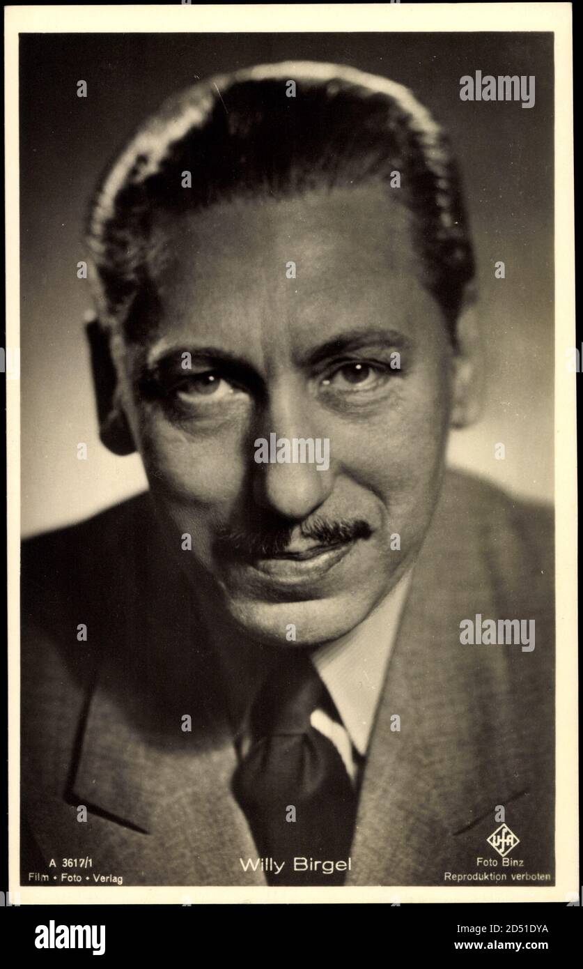 Schauspieler Willy Birgel, UFA Film A 3617 1 | usage worldwide Stock ...
