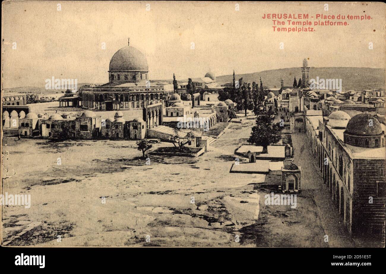 Jerusalem Israel, Place du temple, Tempelplatz | usage worldwide Stock ...