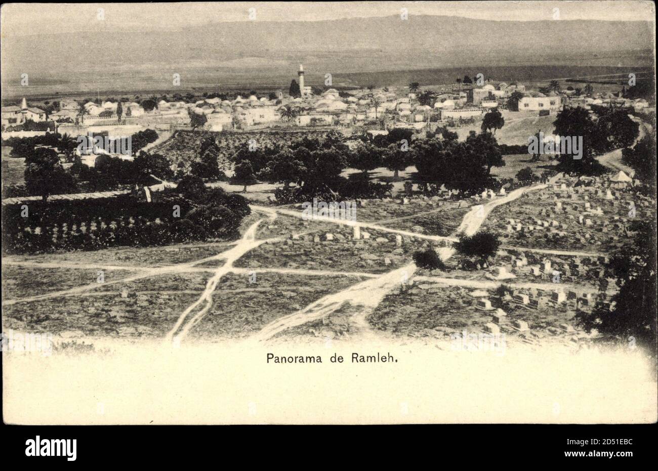 Ramleh Israel, Gesamtansicht der Stadt, Panorama | usage worldwide ...