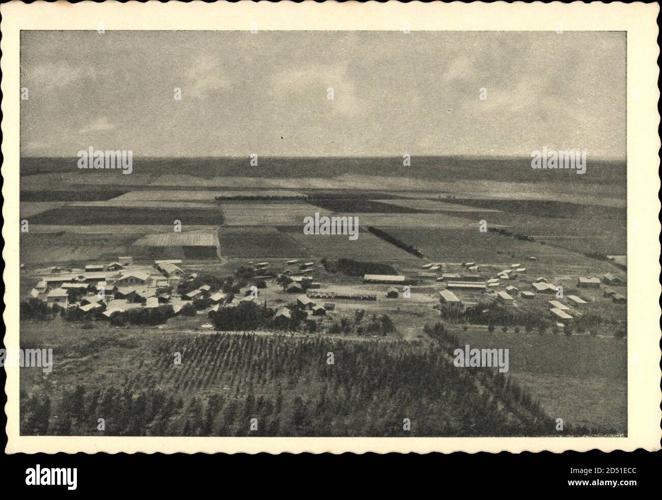 Beth Alpha Israel, In the Emek II, Blick über den Ort zwischen Feldern ...