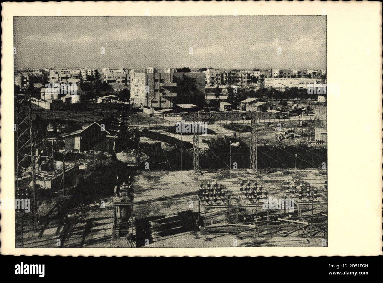 Tel Aviv Israel, View from the Tower of Rutenberg Electric works ...