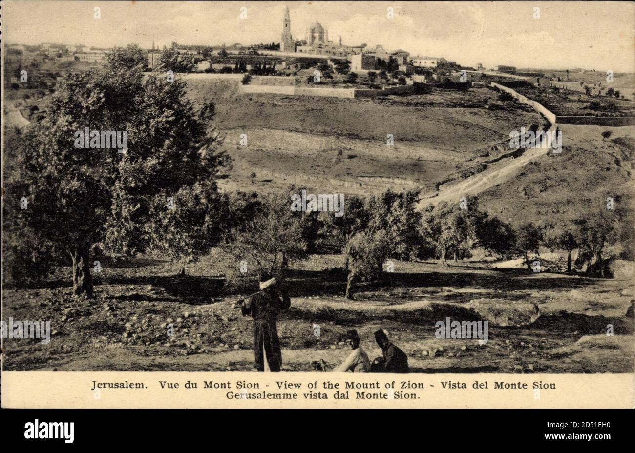 Jerusalem Israel, Vue du Mont Sion, Mount of Zion | usage worldwide ...