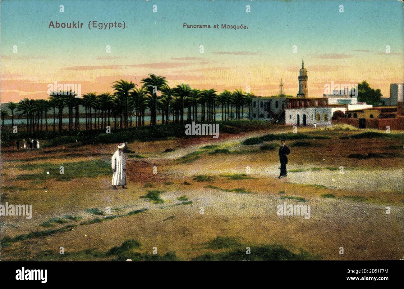 Aboukir Ägypten, Panorama et Mosquée, Moschee | usage worldwide Stock ...