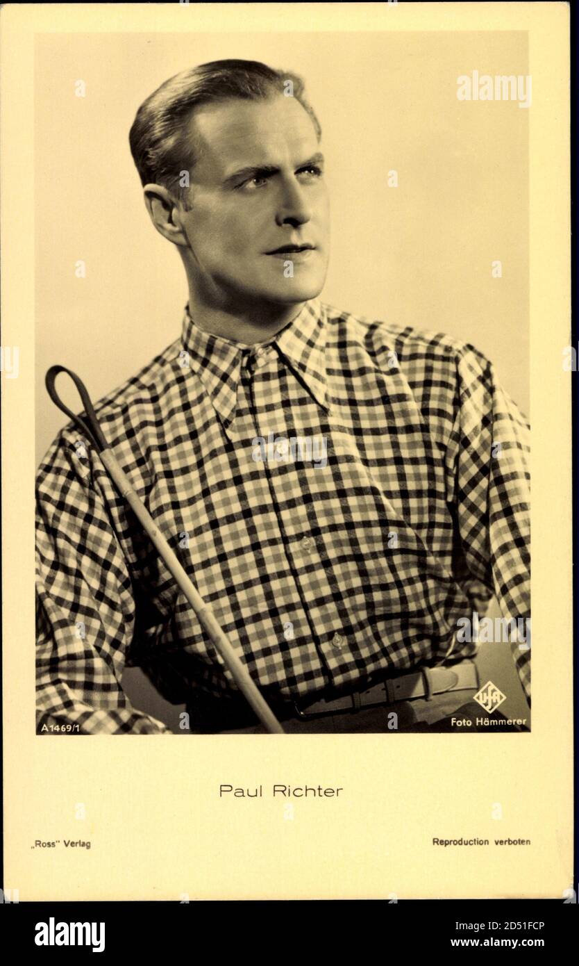 Schauspieler Paul Richter, Ross Verlag Nr 1469 1, UFA Film | usage ...