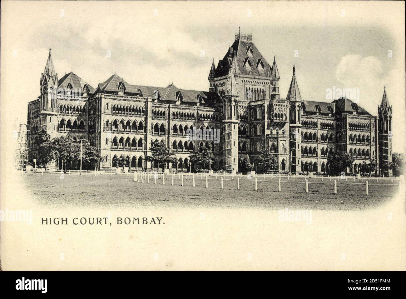 Bombay Indien, general view of the High Court Building | usage ...