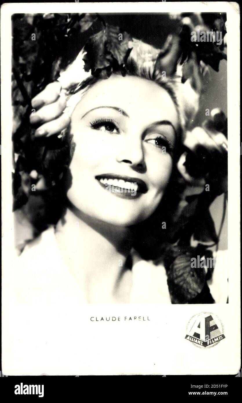 Schauspielerin Claude Farell, Allianz Film, Portrait | usage worldwide ...