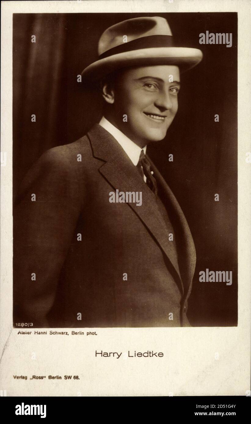 Schauspieler Harry Liedtke, Ross Verlag Nr 1280 3, Portrait | usage ...