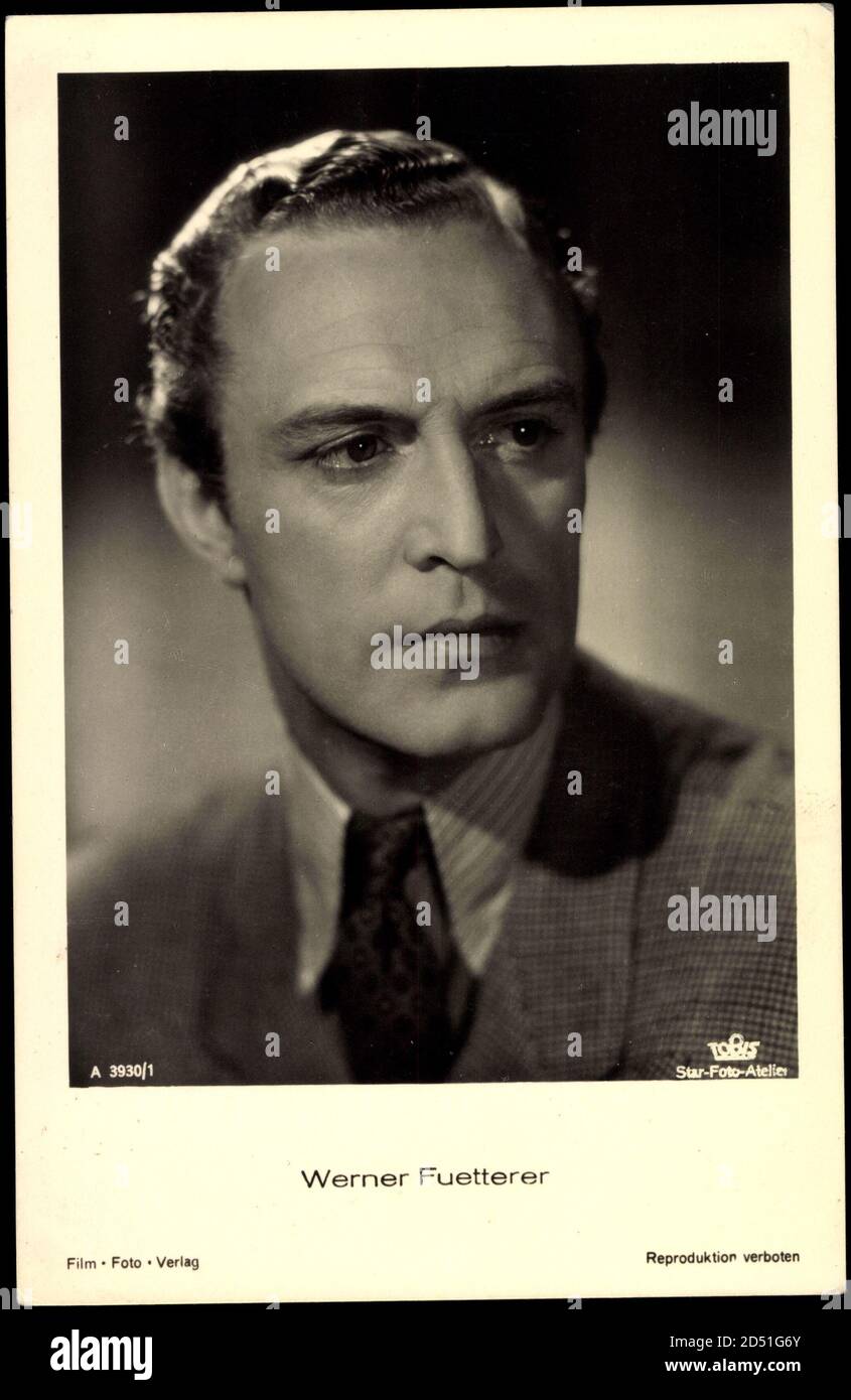 Schauspieler Werner Fuetterer, A 3930 1, Tobis Film | usage worldwide ...