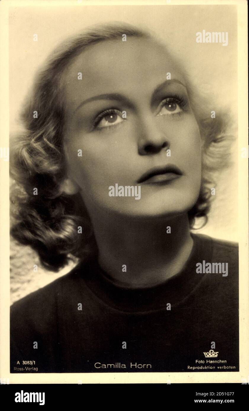 Schauspielerin Camilla Horn, Ross Verlag Nr A 3083 1, Tobis Film ...