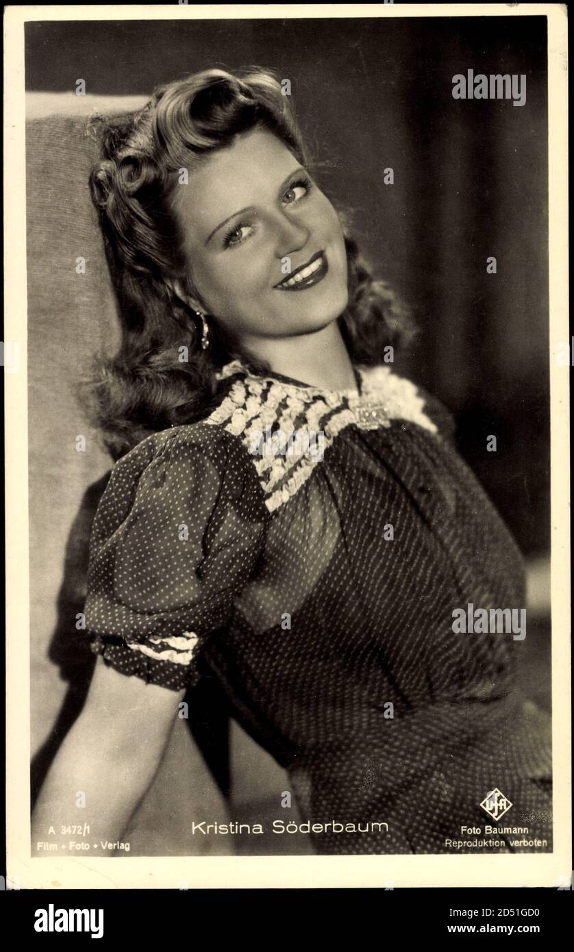 Schauspielerin Kristina Söderbaum, A 3472 1, UFA Film | usage worldwide ...