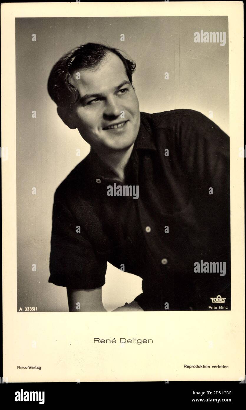 Schauspieler Rene Deltgen, Ross Verlag A 3335 1, Tobis Film | usage ...