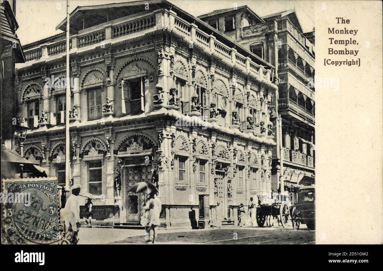 Bombay Indien, general view of the Monkey Temple | usage worldwide ...