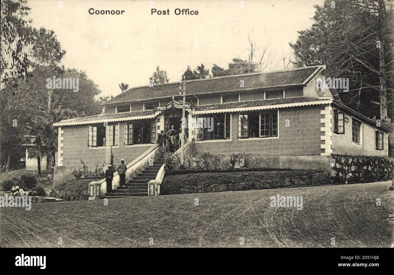 Coonoor Indien, general view of the Post Office | usage worldwide Stock ...