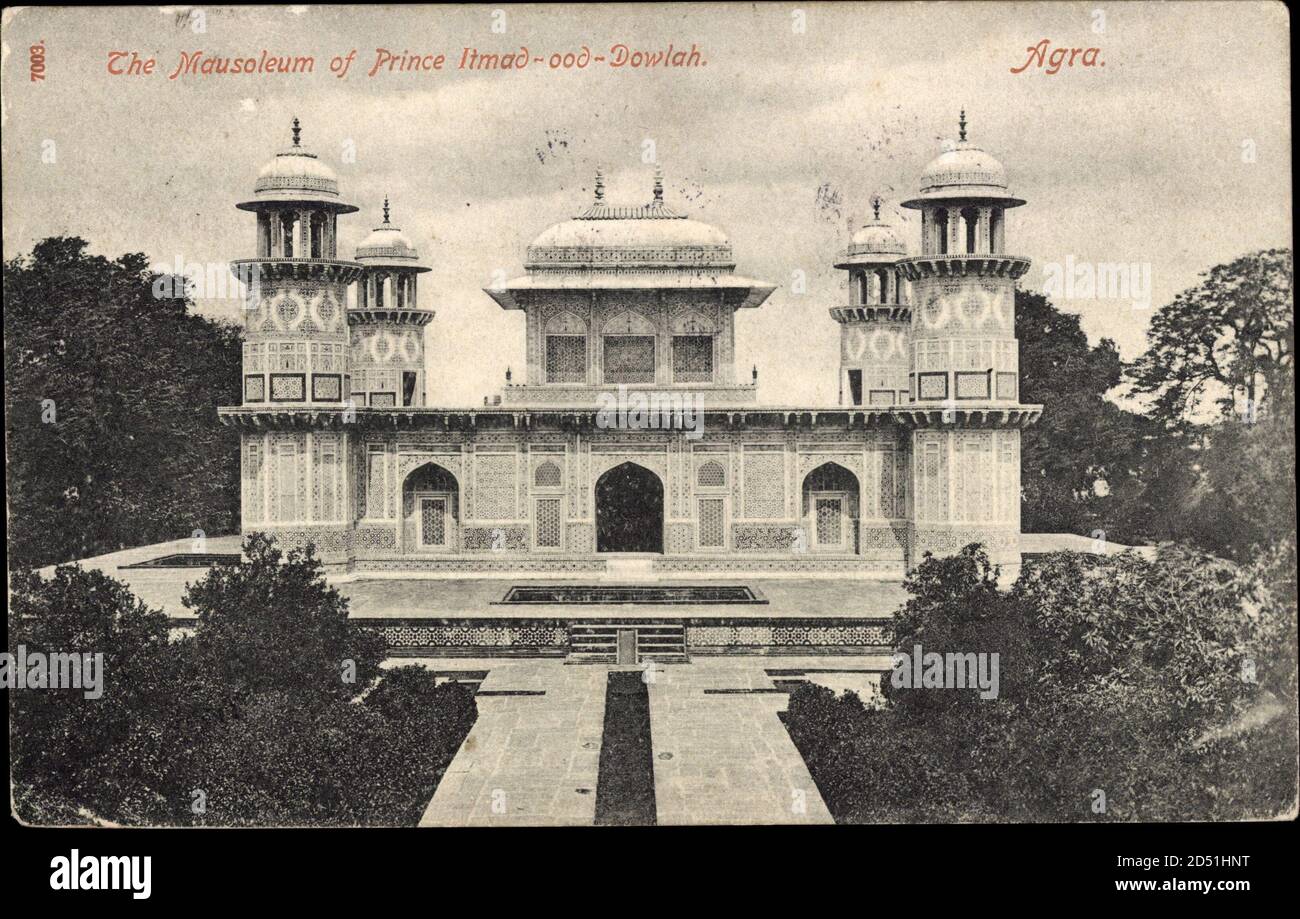 Agra Indien, The Mausoleum of Prince Itamd ood Dowlah | usage worldwide ...