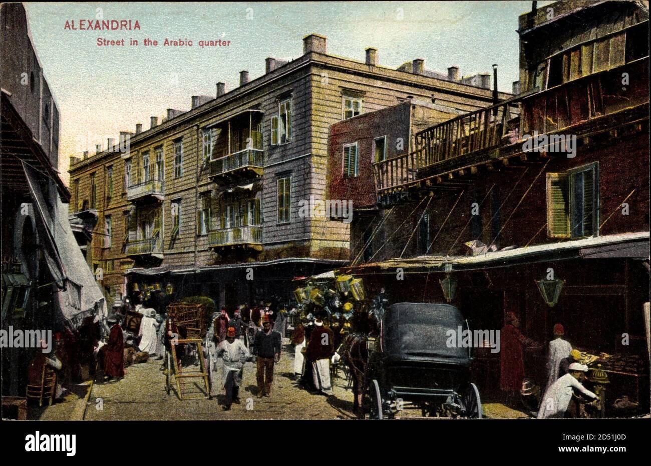 Alexandria Ägypten, Street in the Arabic quarter | usage worldwide ...