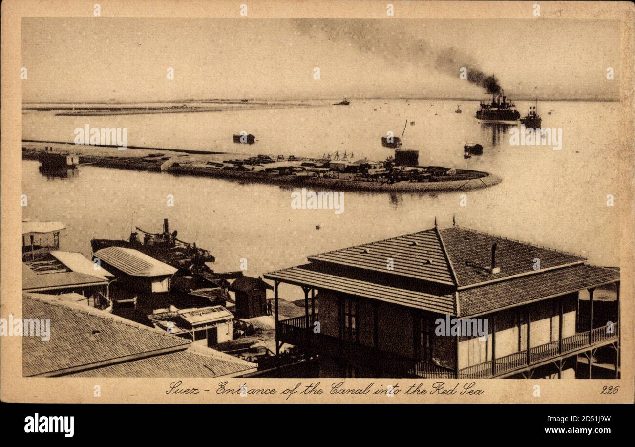 Suez canal aerial view hi-res stock photography and images - Alamy