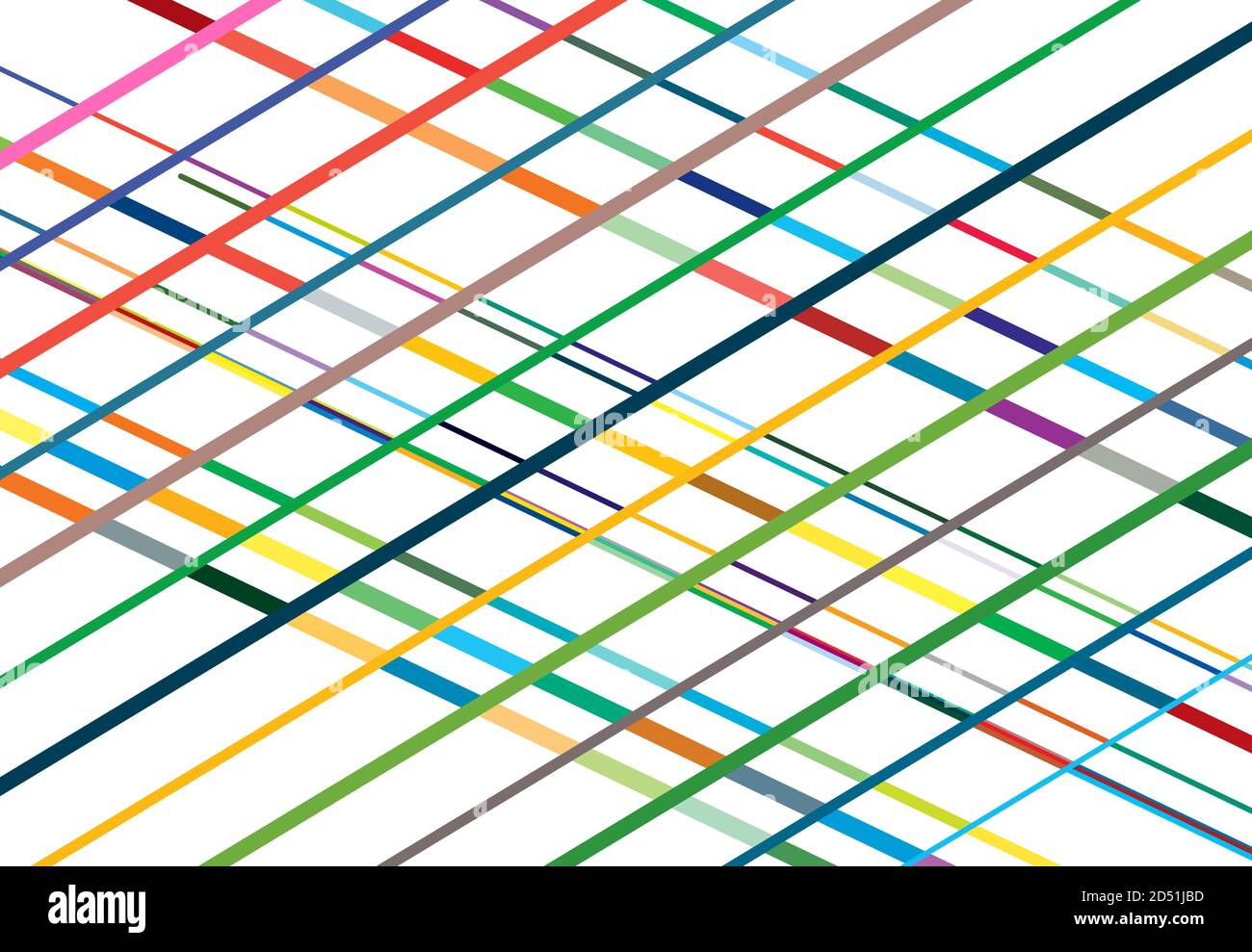 Colorful, vivid, vibrant oblique, diagonal, skew and traverse grid, mesh or lattice, grill ...