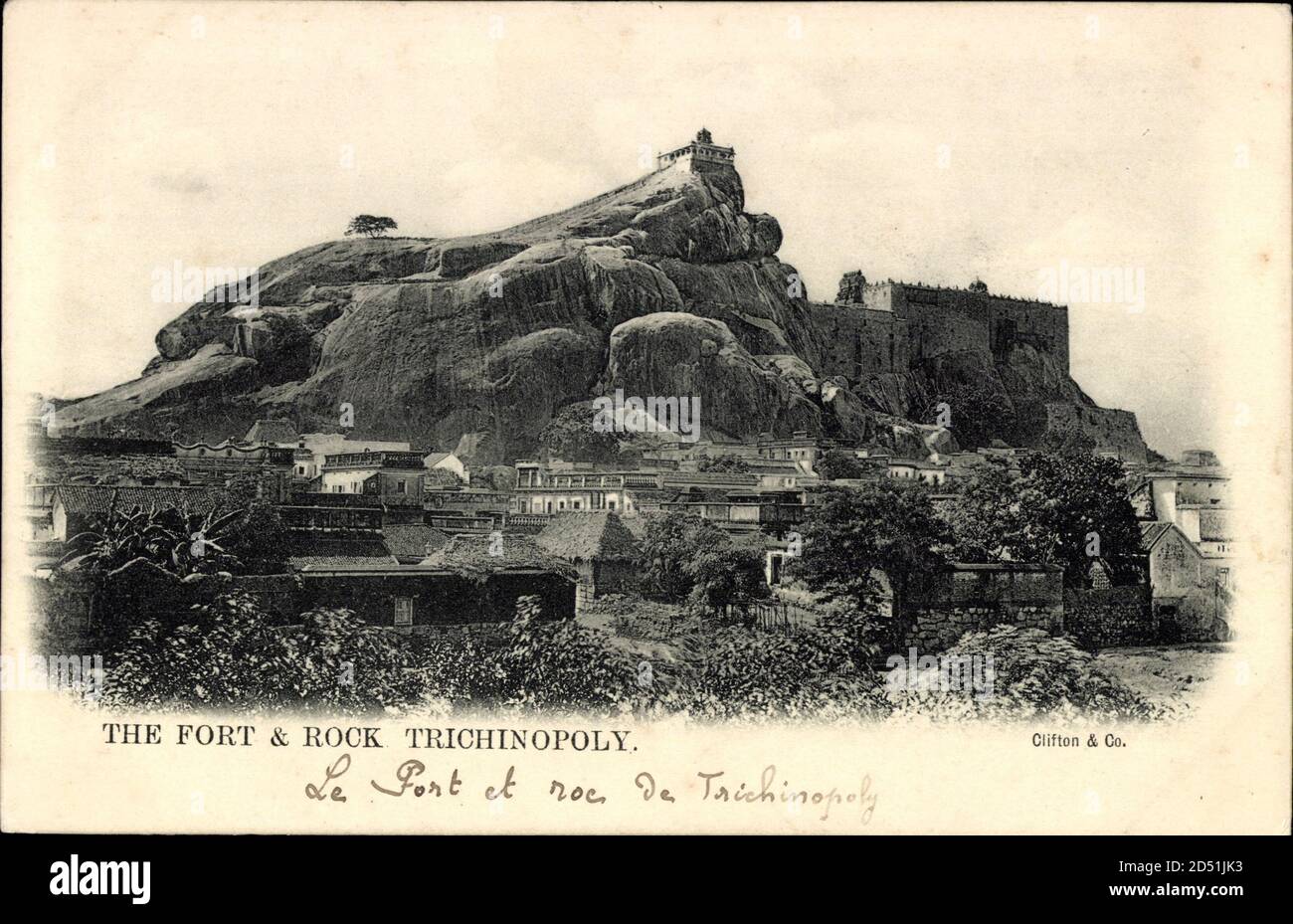 Trichinopoly Indien, The fort and rock, Blick zur Festung | usage ...