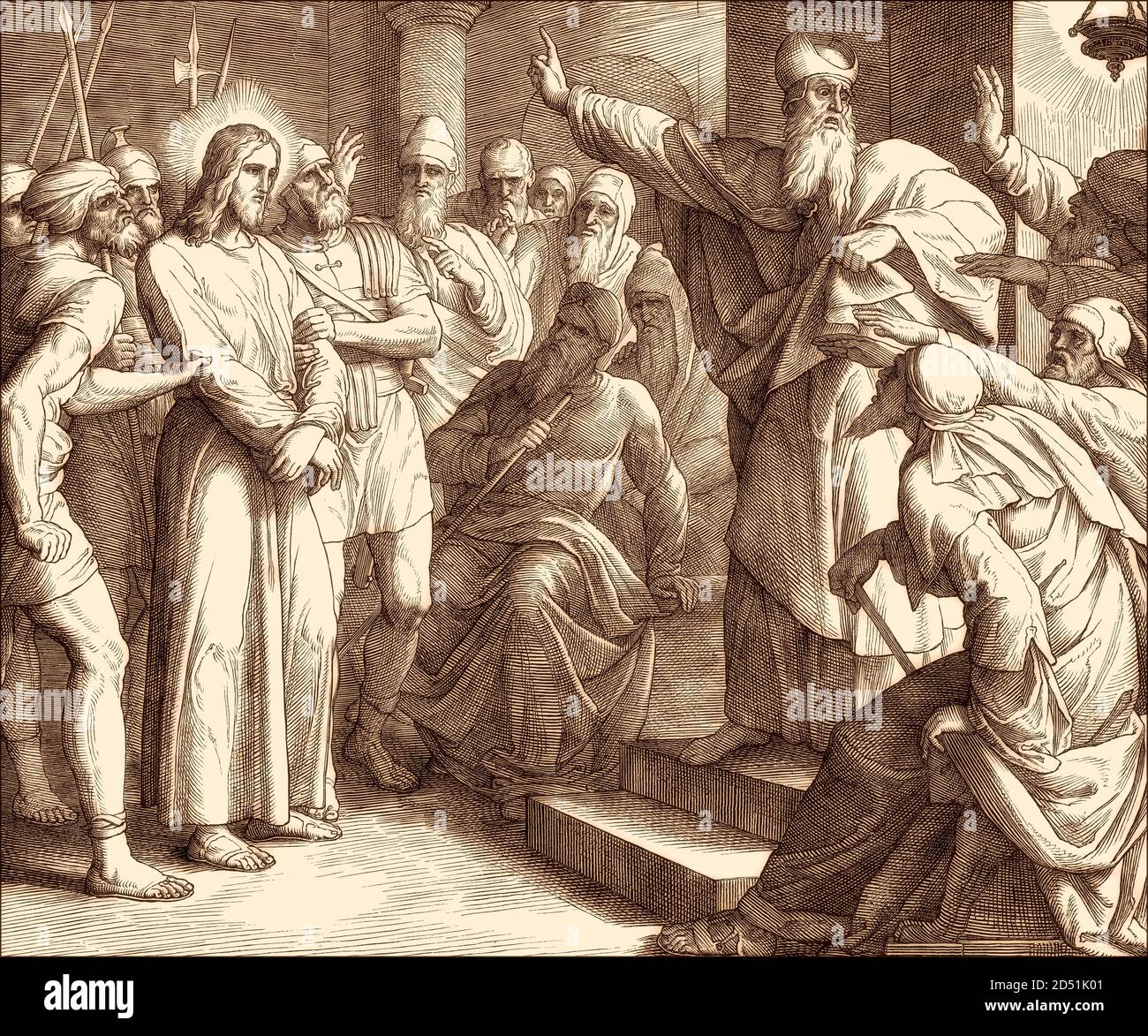 Sanhedrin trial of jesus hi-res stock photography and images - Alamy