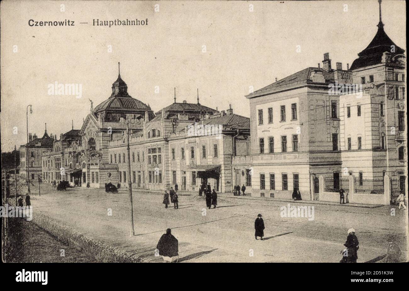 Czernowitz Ukraine, Blick auf den Hauptbahnhof | usage worldwide Stock ...