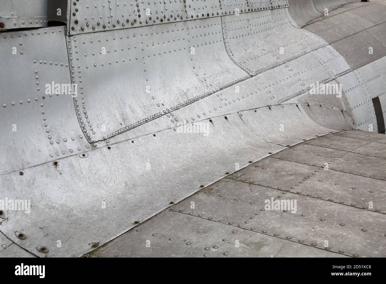 Old airplane body structure detail Stock Photo - Alamy