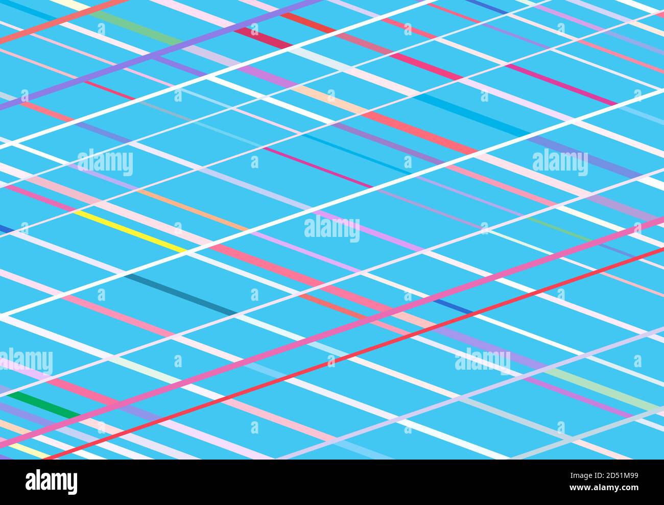 Colorful, multicolor oblique, diagonal and slanted mesh-grid abstract ...