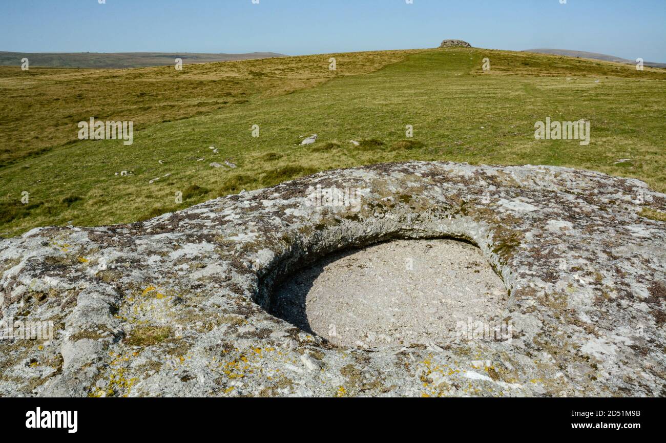 Rock basin naturally formed over thousands of years hi-res stock ...