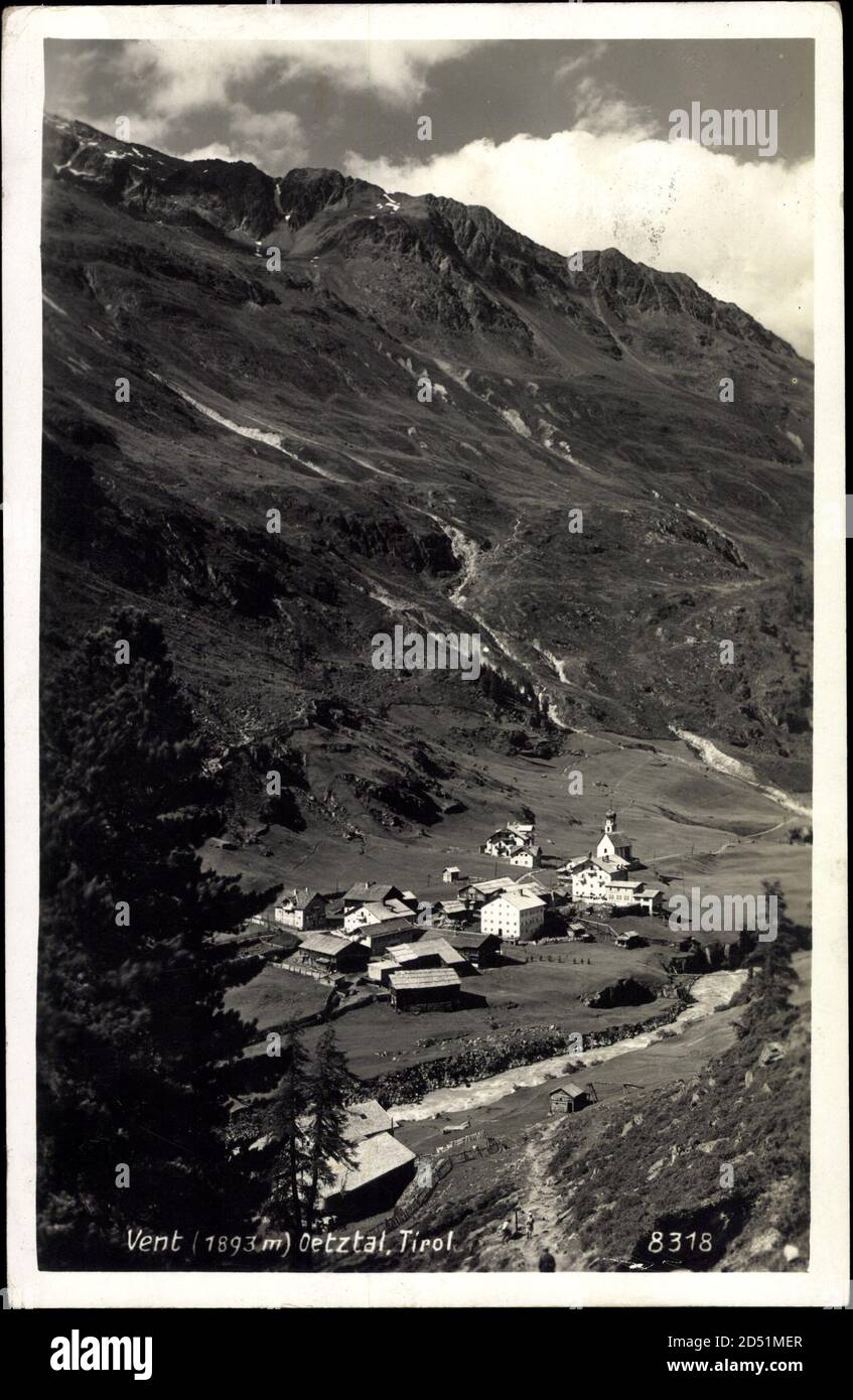 Vent Tirol, Blick ins Oetztal, Umgebung | usage worldwide Stock Photo ...