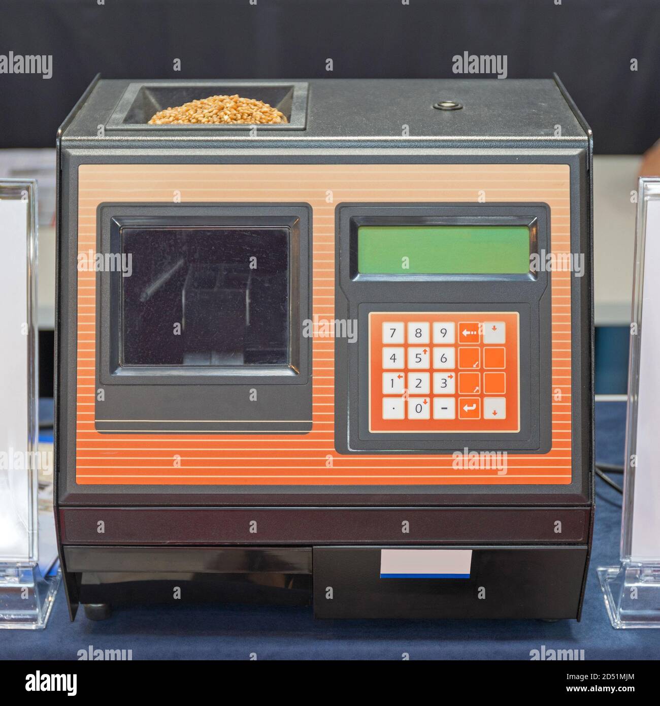 Grains Analysis Testing Computer Equipment for Agriculture Stock Photo ...