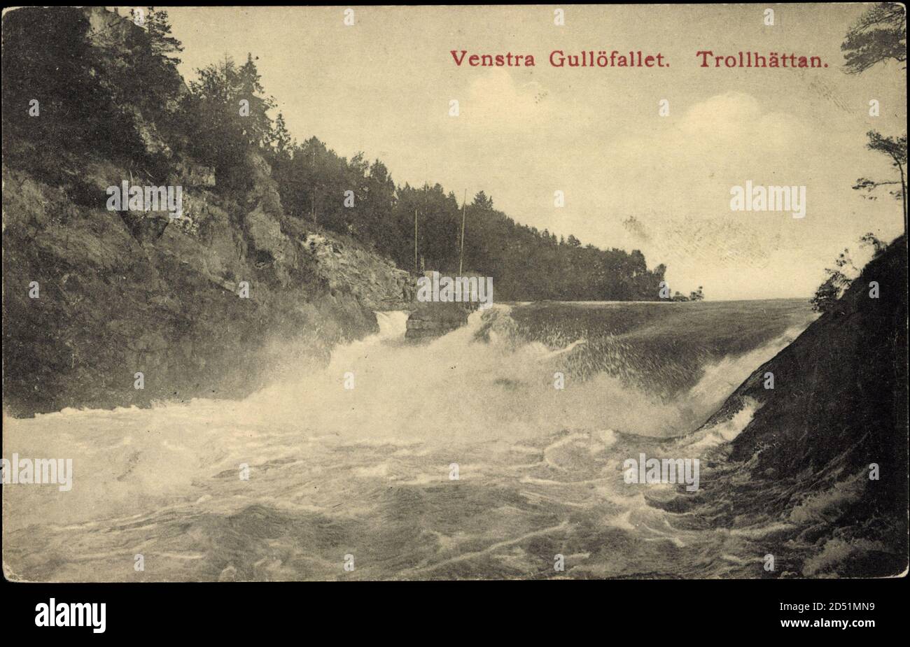 Trollhättan Schweden, Venstra Gullöfallet, Felsen | usage worldwide ...