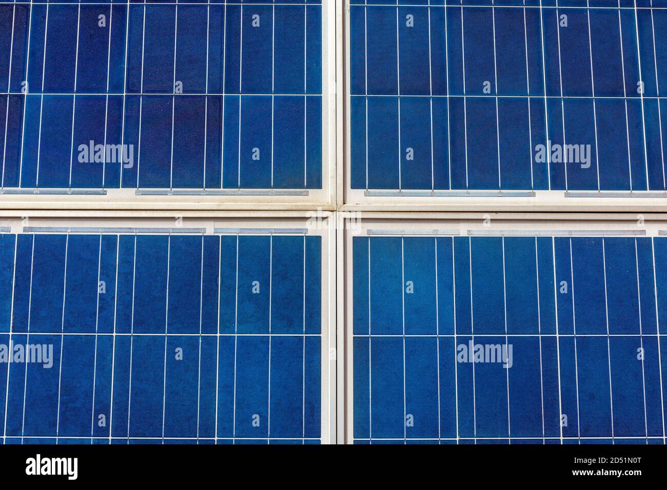 Four Big Solar Panels Home Electric Power System Stock Photo - Alamy
