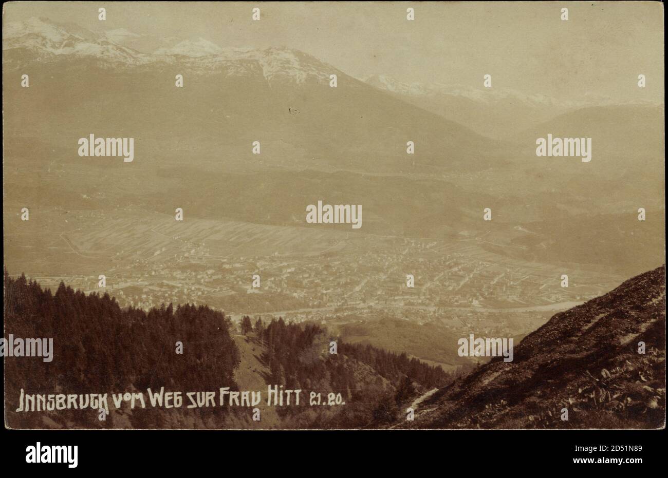 Innsbruck Tirol, vom Weg zur Frau Hitt | usage worldwide Stock Photo ...