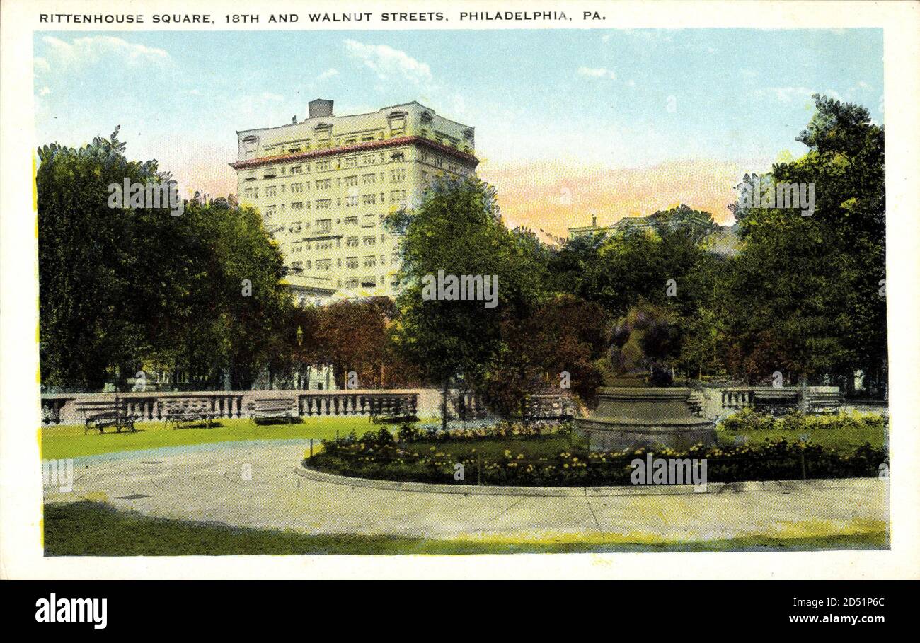Philadelphia Pennsylvania, Rittenhouse Square | usage worldwide Stock ...