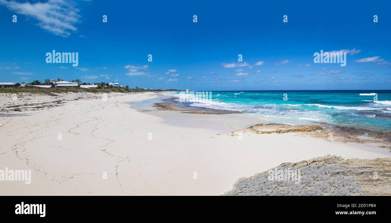 Bahamas, Abaco Islands, Great Guana Cay, Beach near Nippers bar Stock ...