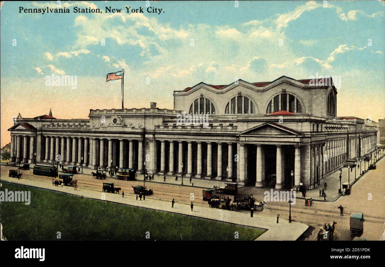 New York City, Pennsylvania Station, Bahnhof | usage worldwide Stock Photo - Alamy
