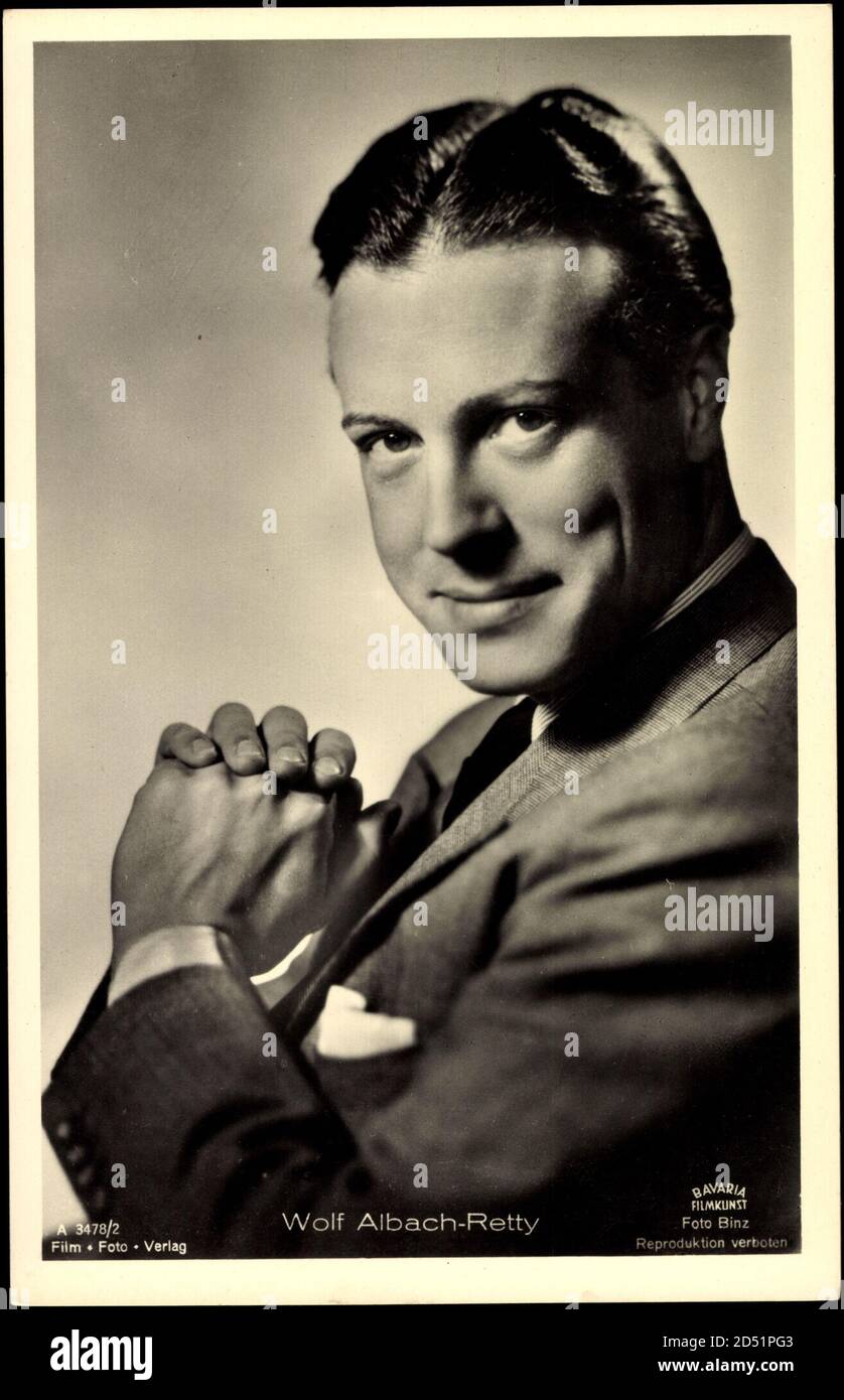 Schauspieler Wolf Albach Retty, Tobis Film A 3478 2 | usage worldwide ...