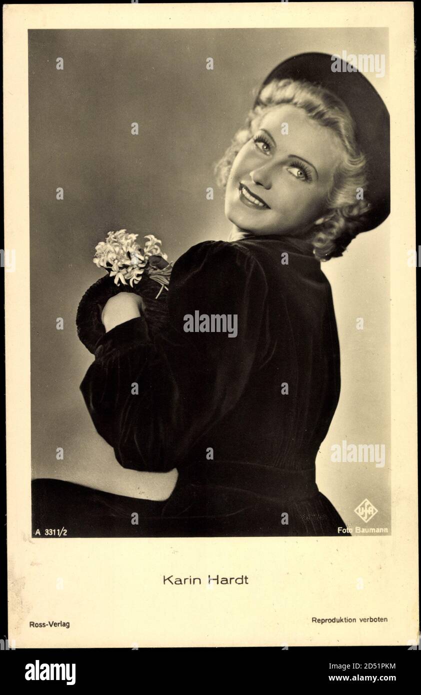Schauspielerin Karin Hardt, Ross Verlag A 3311 2 | usage worldwide ...