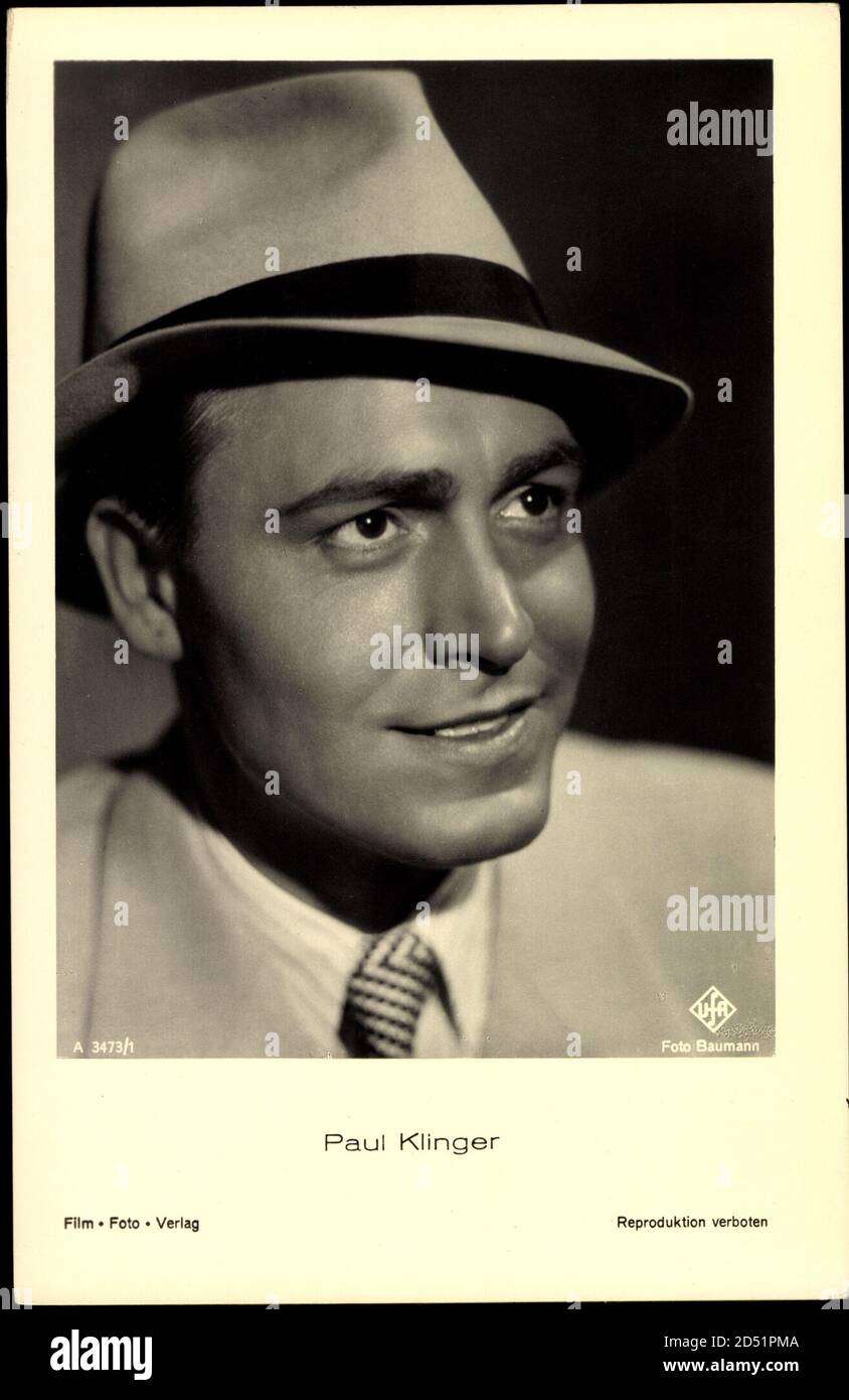 Schauspieler Paul Klinger, UFA Film A 3473 1 | usage worldwide Stock Photo - Alamy