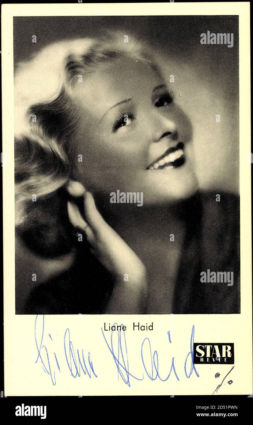 Schauspielerin Liane Haid, Star Revue, Portrait | usage worldwide Stock ...