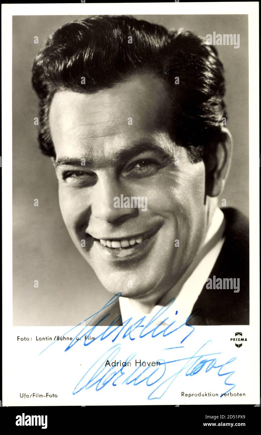 Schauspieler Adrian Hoven, Prisma Film, Portrait | usage worldwide ...